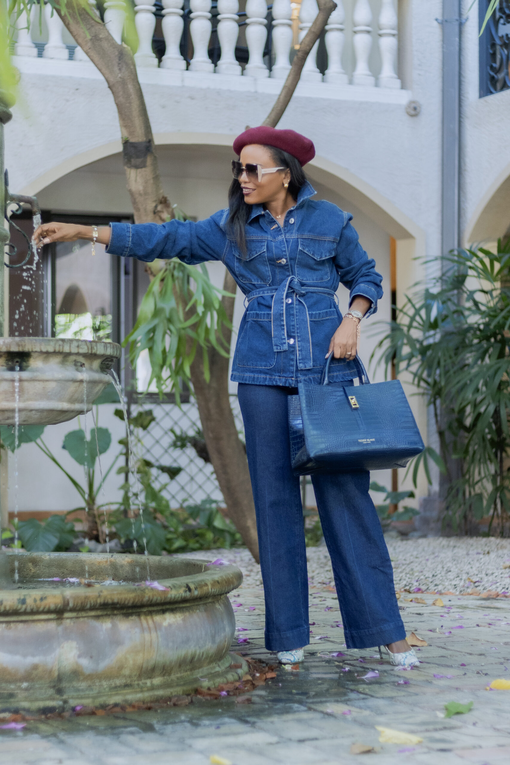 Denim Elegance Redefined featuring my new Teddy Blake Lola Croco 15 ...